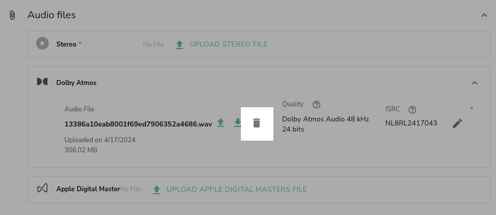 Replacing or Removing Dolby Atmos Files in the FUGA Interface – FUGA Knowledge Base